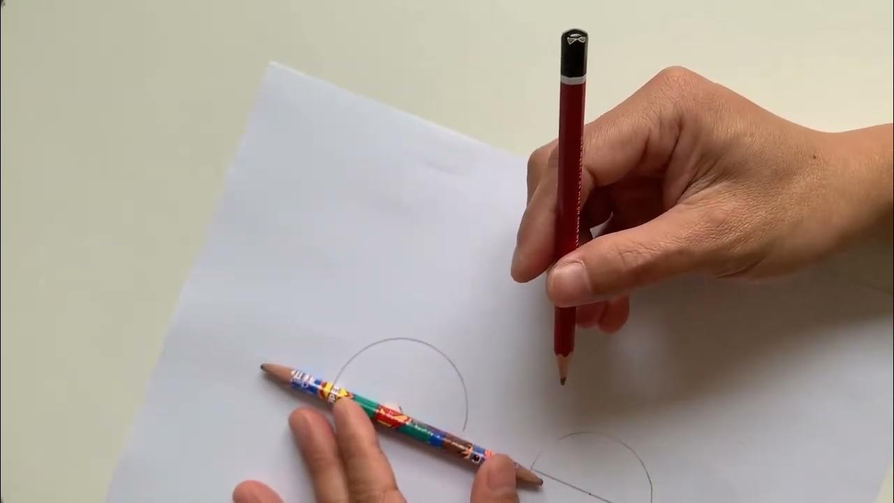 How to draw a perfect half circle - YouTube