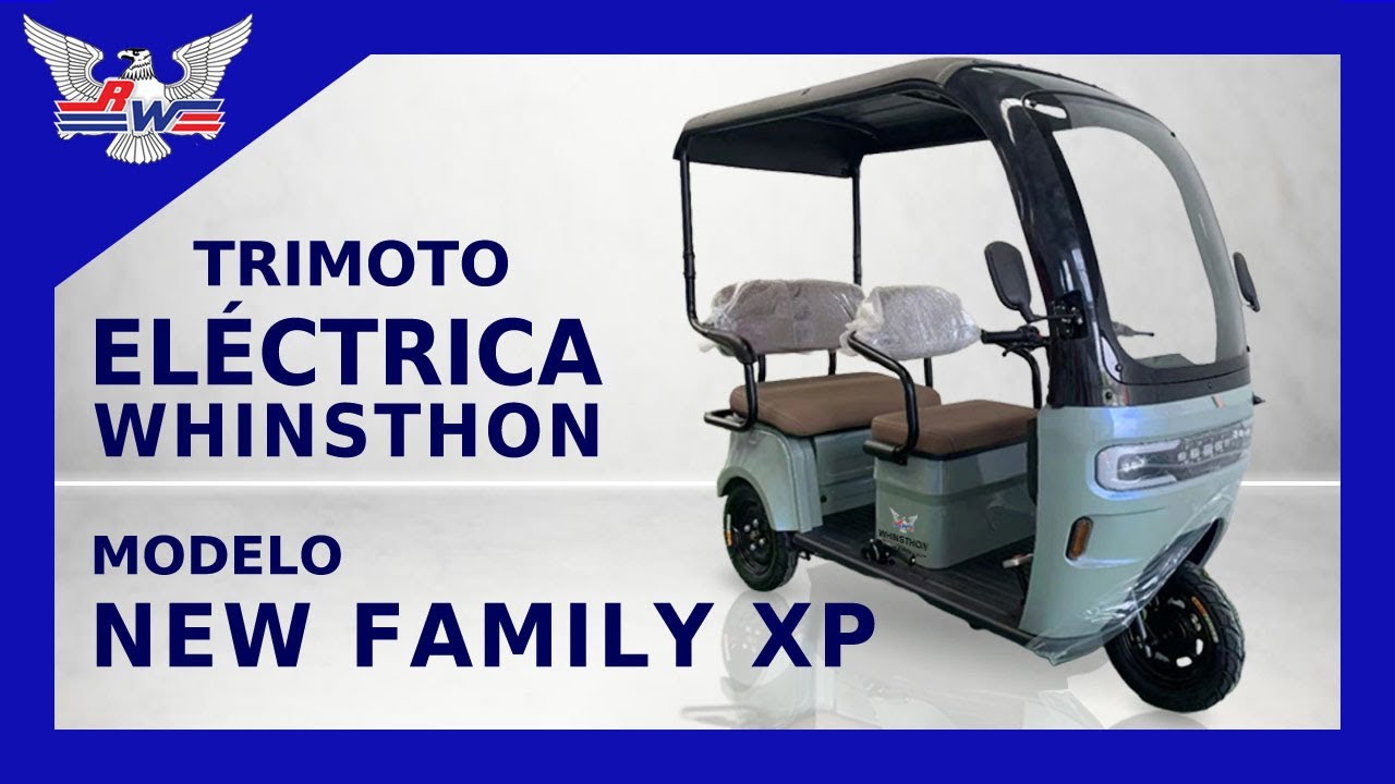 Trimoto eléctrica WHINSTHON Modelo New Family XP #trimotoelectrica con ...