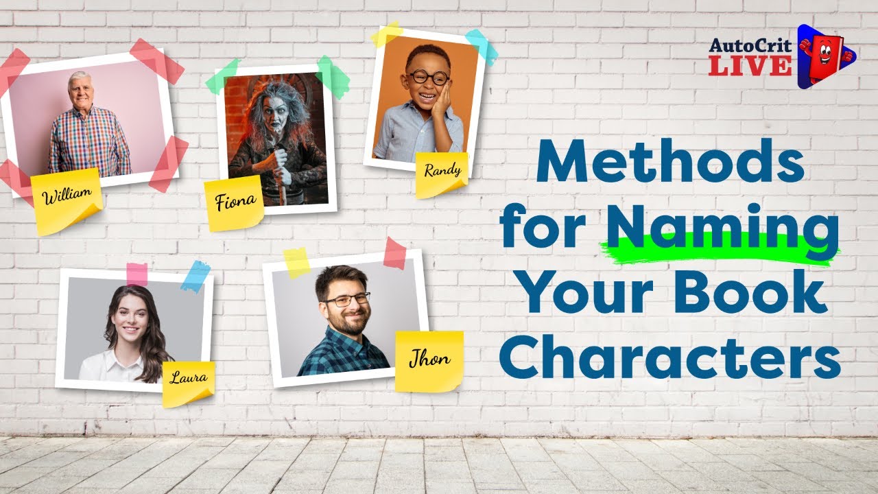 Methods for Naming Your Book Characters - YouTube