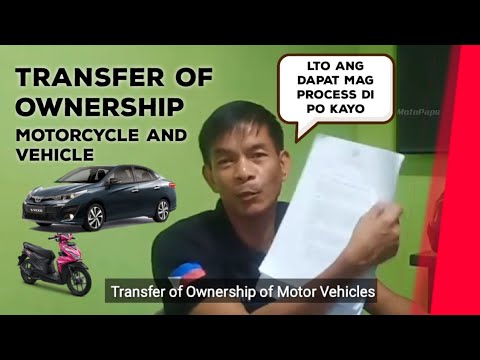 LTO TRANSFER OF OWNERSHIP MOTORCYCLE AND VEHICLE STEP BY STEP PROCESS ...