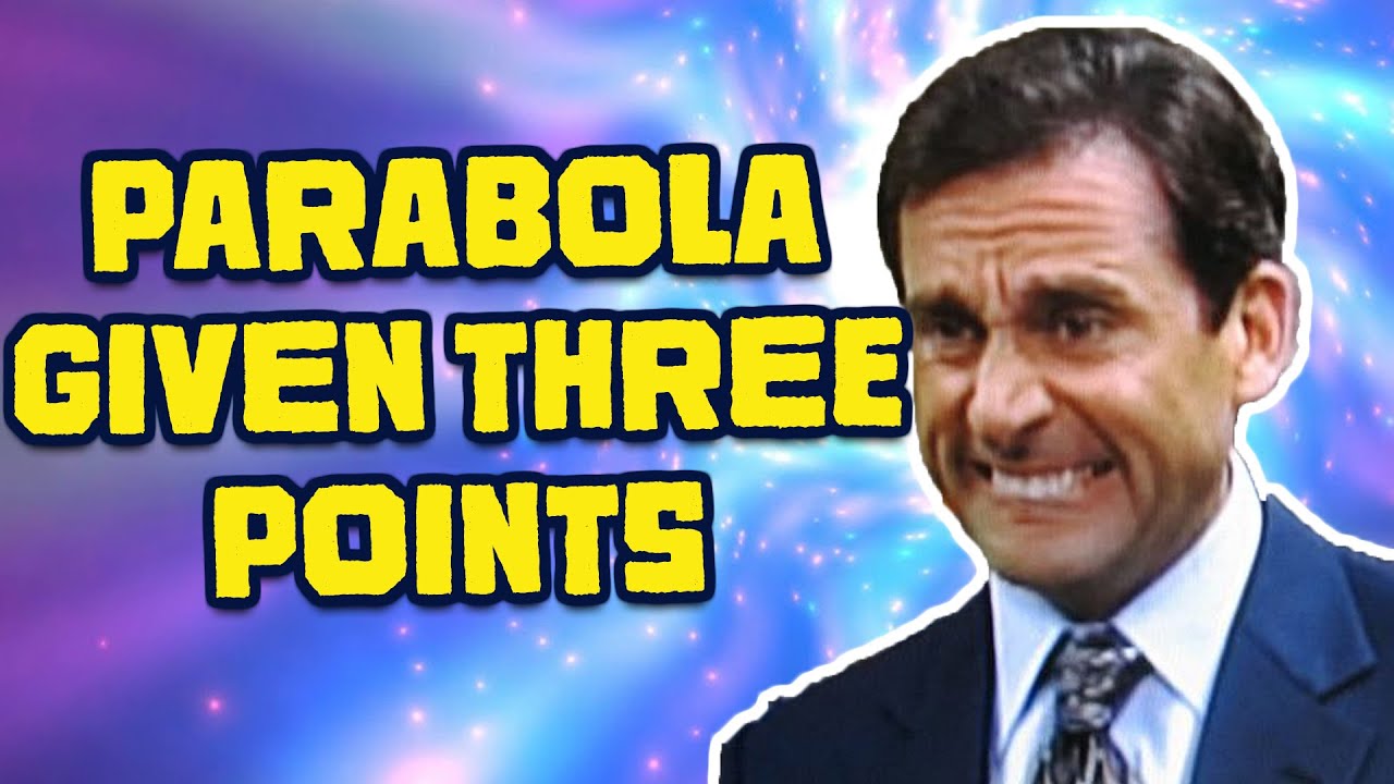 HOW TO FIND THE EQUATION OF PARABOLA GIVEN THREE POINTS (TAGALOG) - YouTube