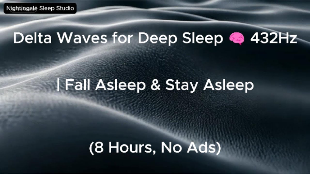 Delta Waves for Deep Sleep 💤 8 Hours | Pure Sleep Frequency, Black ...
