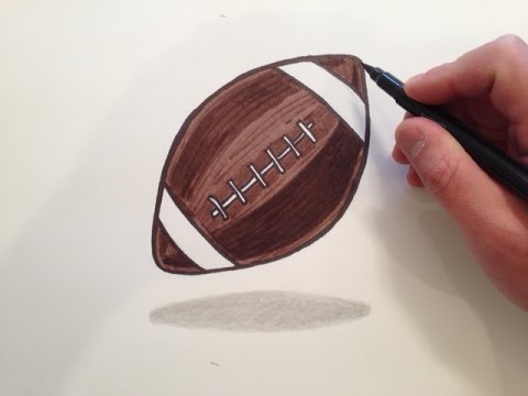 How to draw a Football - YouTube