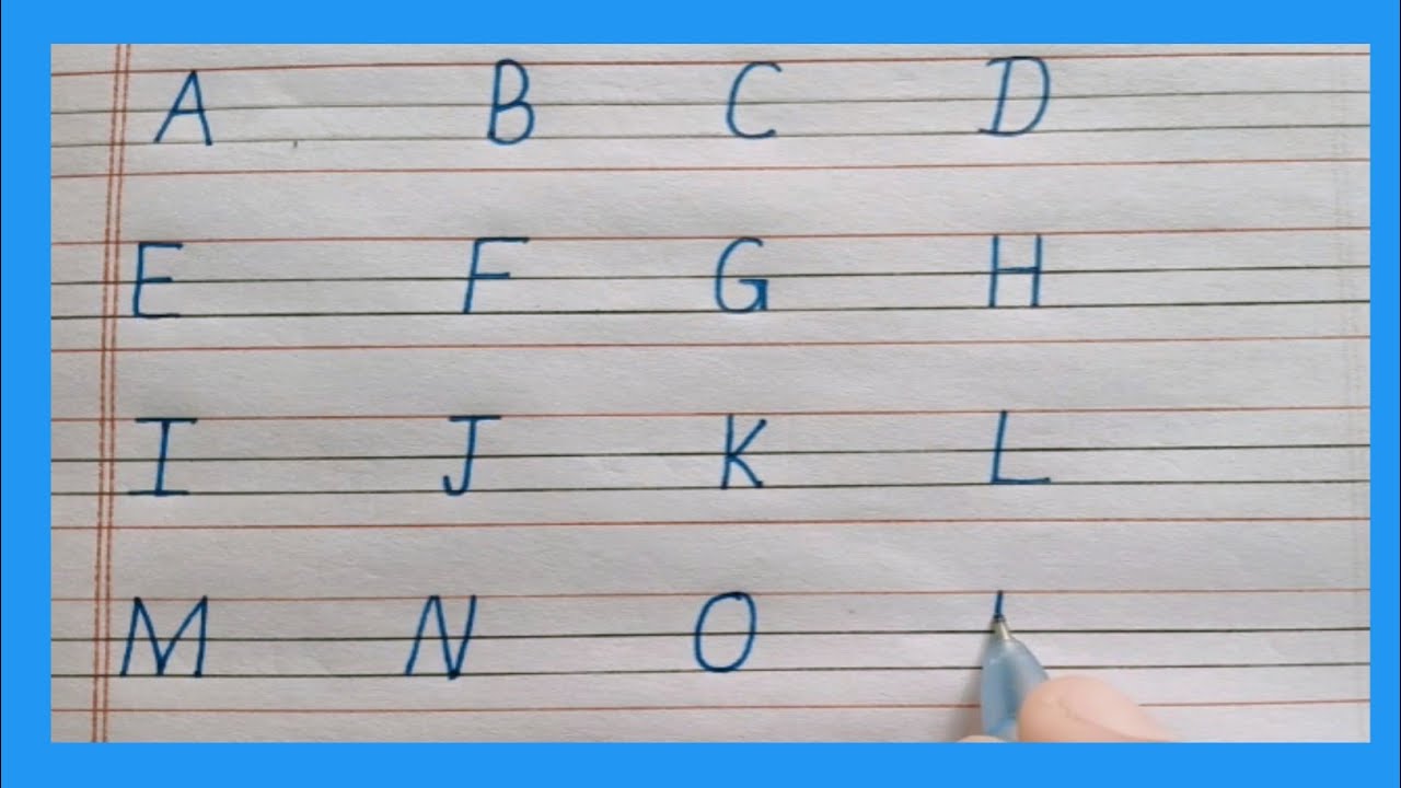 Learn Alphabets abcd for kids /Capital letters/write alphabet letters ...