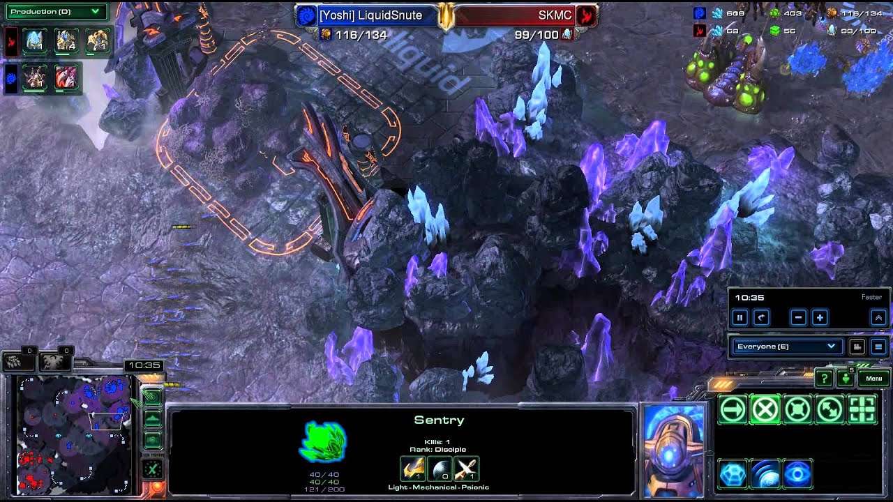 HD Starcraft 2 MC v Snute PvZ g2 - YouTube