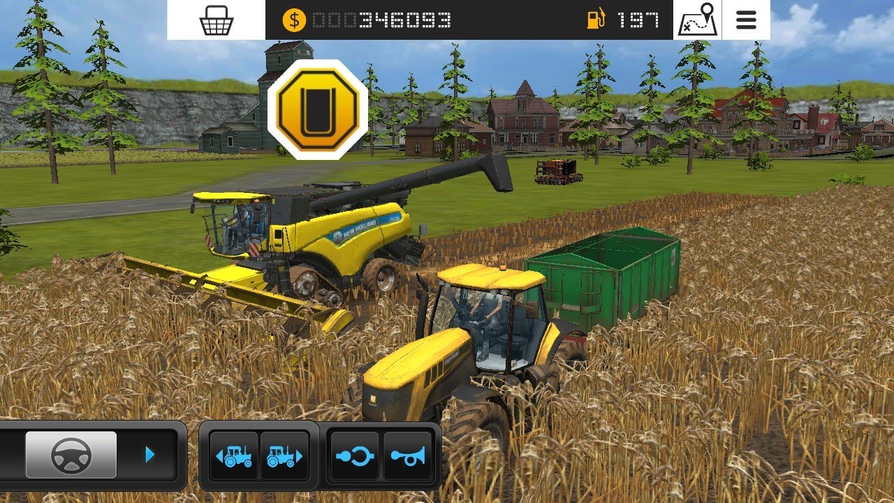 FS16 Facing Simulator FS16- cutting a crop best game play - YouTube