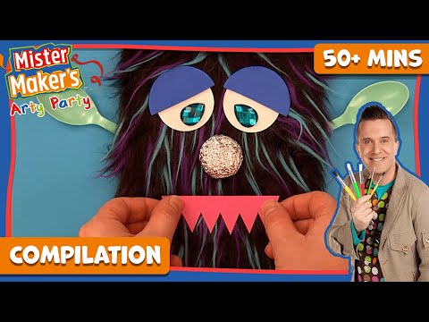 Mister Maker Arty Party 🎨 Monsters and Funny Doodles | FULL EPISODES - Arts & Crafts
