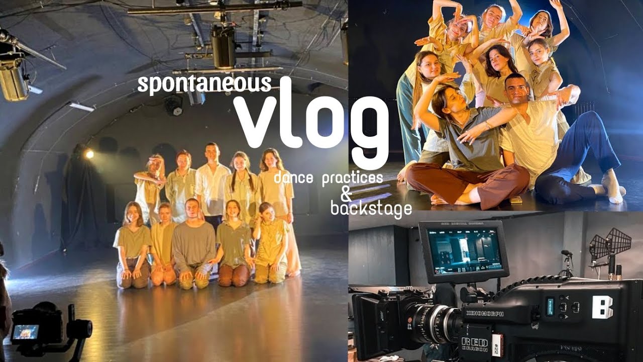 spontaneous funny vlog / our dance practices / filming backstage - YouTube