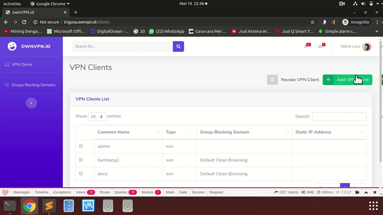 VPN - eps. 5 - Cara Mengunakan Panel Admin ownVPN.id v1.0 - YouTube