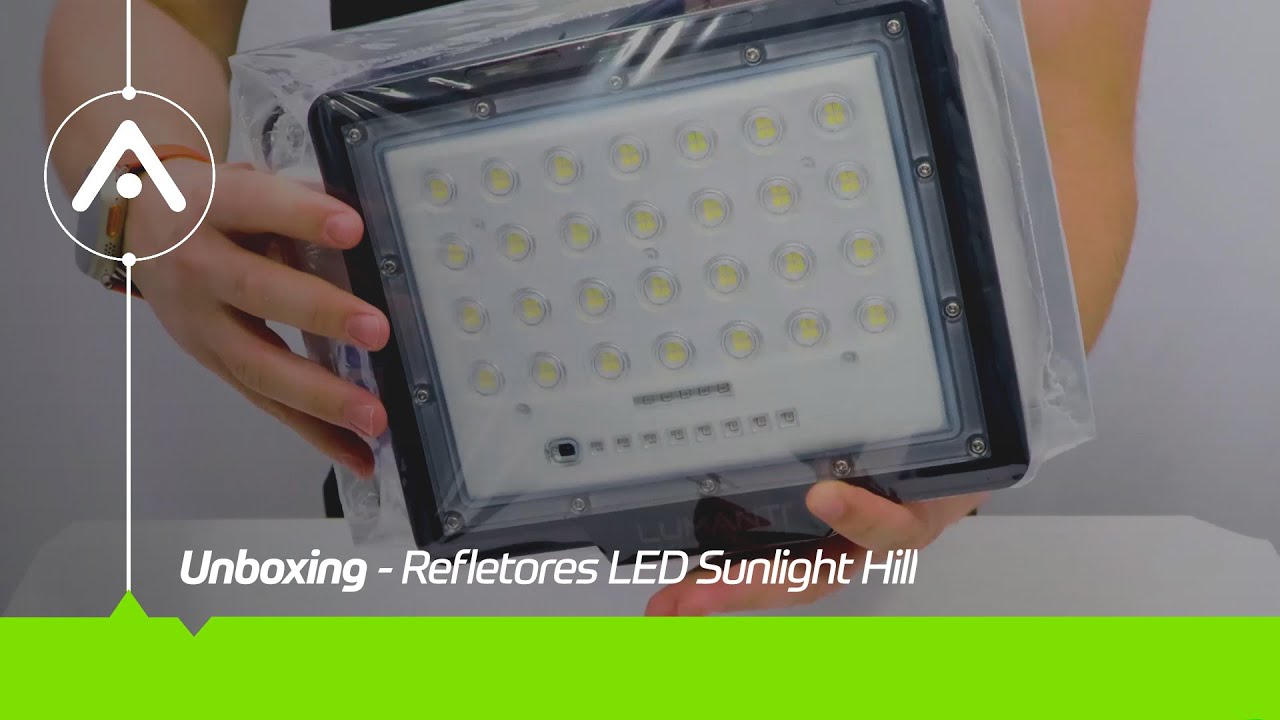 Refletores LED Sunlight Hill | Iluminação com Energia Solar ☀️ - YouTube