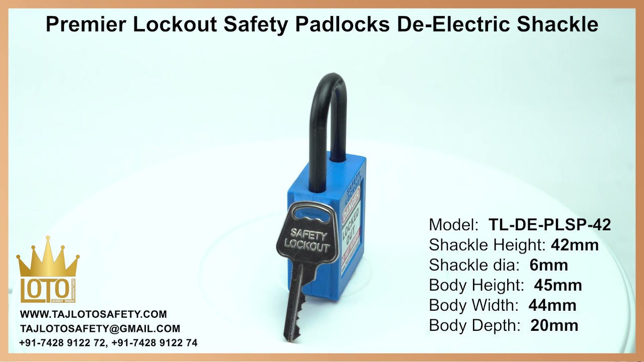 Safety Padlocks De-electric Shackle “ - YouTube