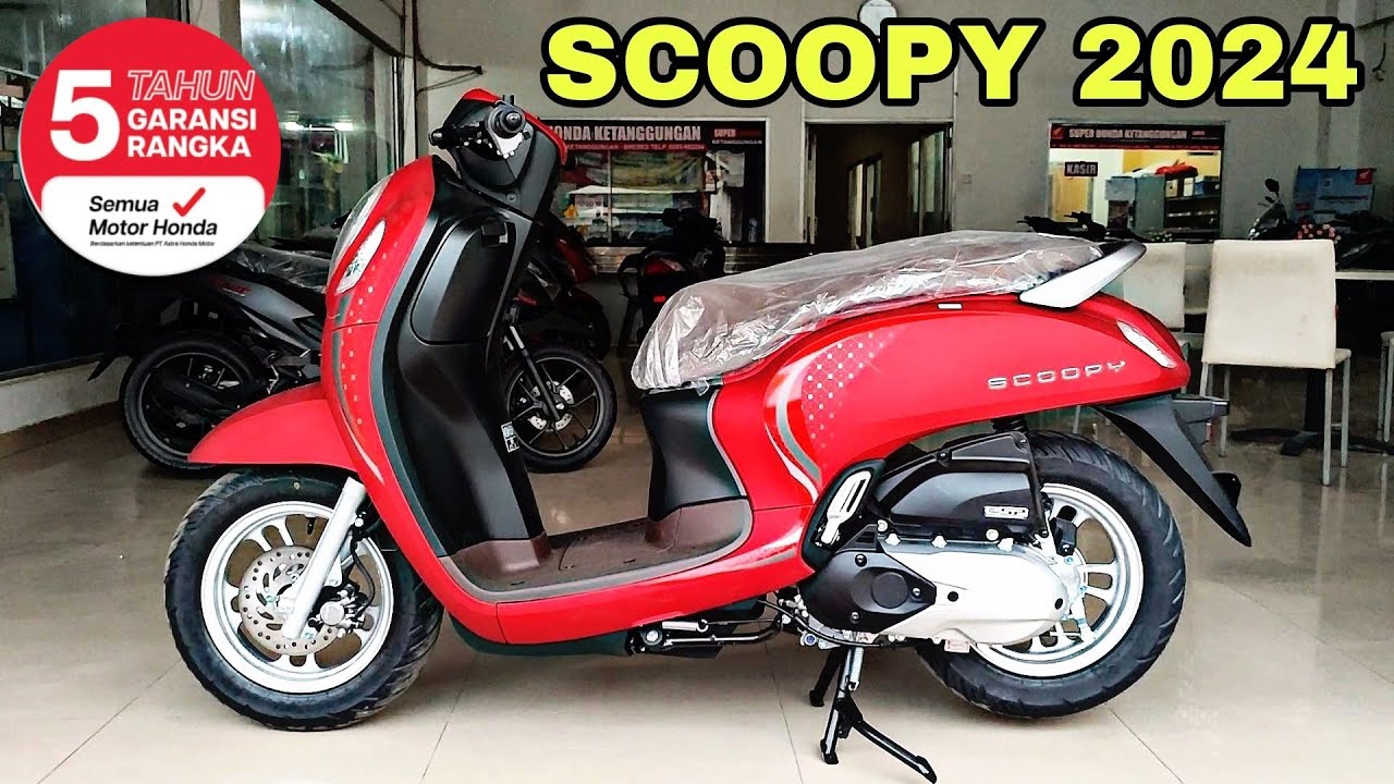 SCOOPY 2024 SEMAKIN MODERN RANGKA ESSAF JAMINAN GARANSI 5 TAHUN - YouTube