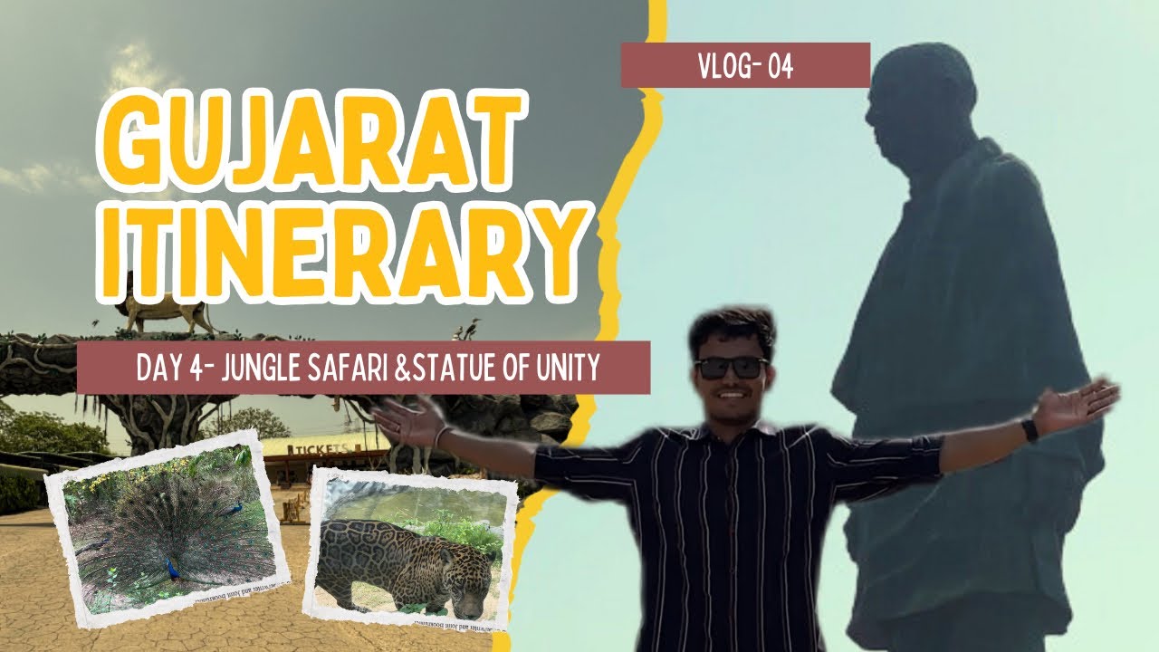 Day 4 Jungle Safari & Statue of Unity | Tallest statue | 180+ species ...