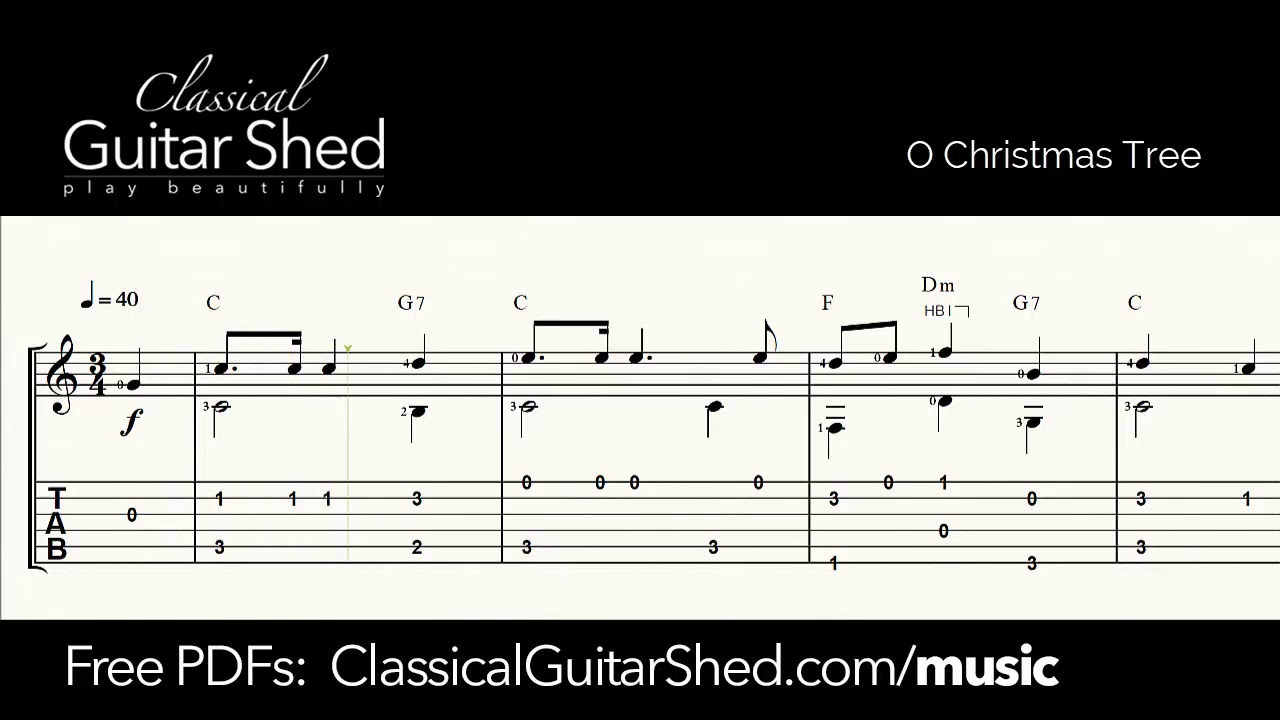 O Christmas Tree - Free Sheet Music - YouTube