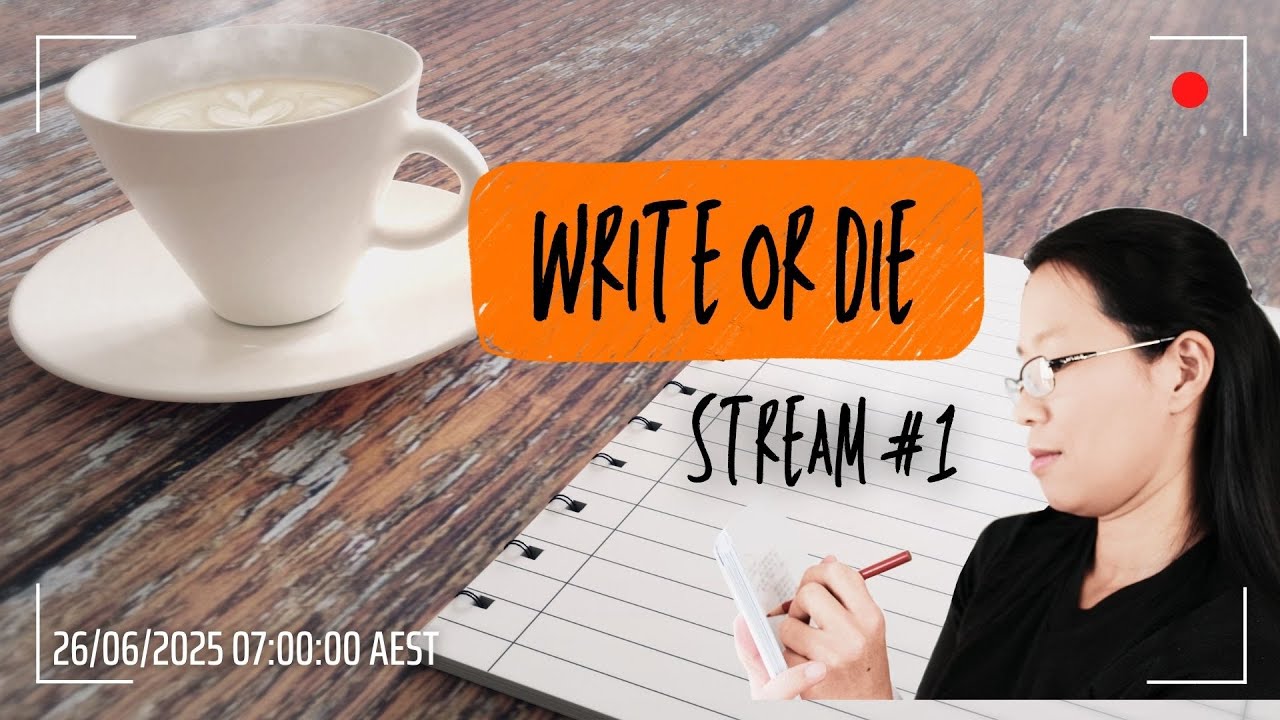 Daily Writing Stream #1 (Thu, 26 June 2025) | Write With Me - YouTube