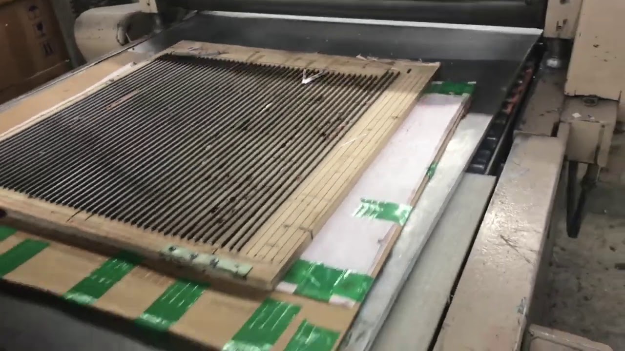 Edwards 41 Wide Roller Die Cutting Press 1041 mm - YouTube