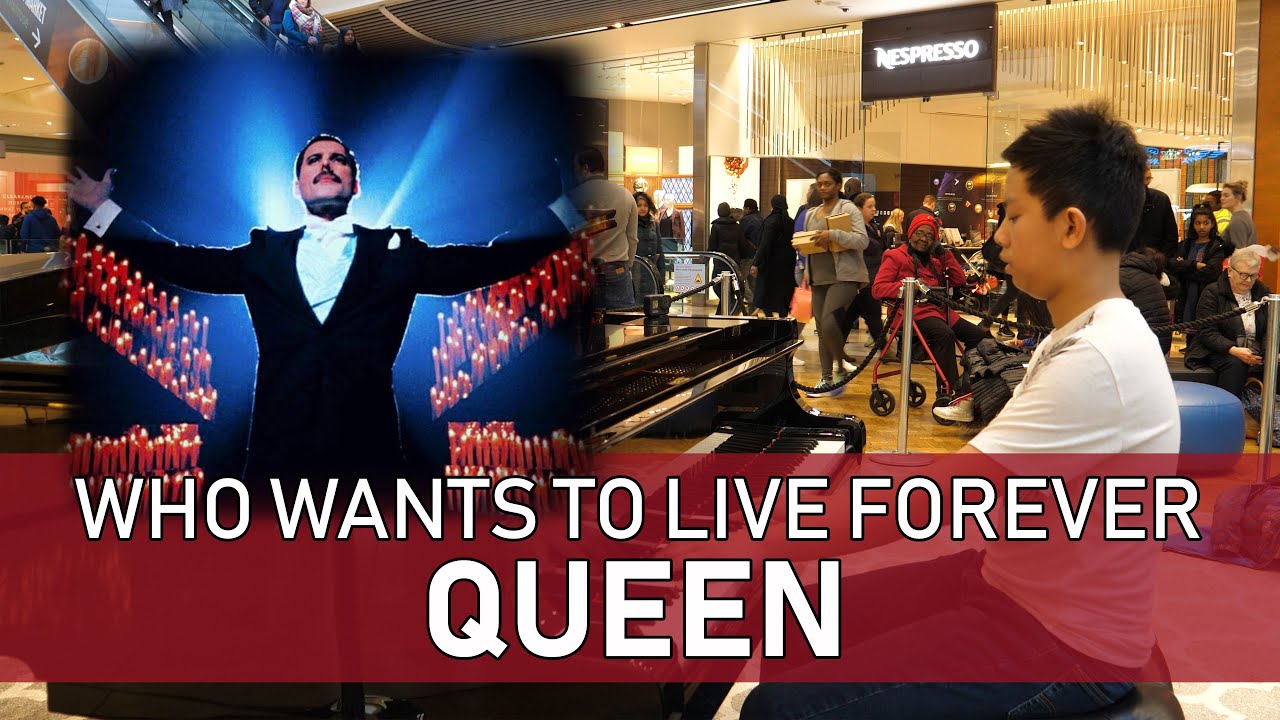 Queen Who Wants To Live Forever Piano Cover at Westfield Shopping ...