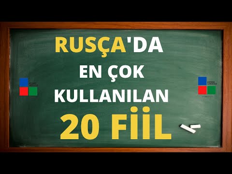 En Çok Kullanılan 20 Rusça Fiil