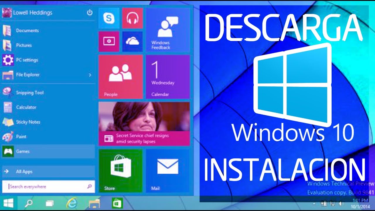 Como instalar Windows 10 de 32 y 64 Bits | Descarga | Instalacion - YouTube