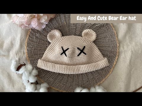 Crochet Bear Ear Hat Tutorial | Cute and Unique | Friendly for beginners 🐻 - YouTube