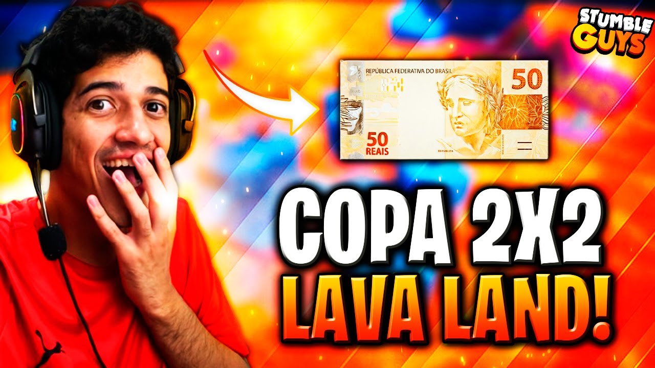 🤩COPA 2x2 VALENDO R$50 🔥LIVE STUMBLE GUYS AO VIVO ‹ LUKEZINHO › - YouTube