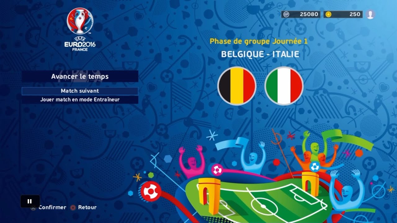 PES EURO 2016 BELGIQUE -ITALIE - YouTube