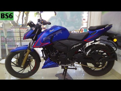 2021 TVS APACHE RTR 200 4V BS6 MATTE BLUE COLOUR FEATURES MILAGE PRICE | 2021 TVS APACHE RTR 200 4V