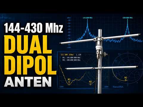 144-430 Mhz Dual Dipol Anten