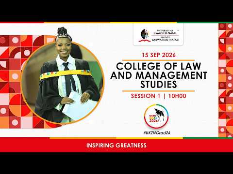 College of Law and Management Studies | Session 1 10H00 | 15 Sep 2026
