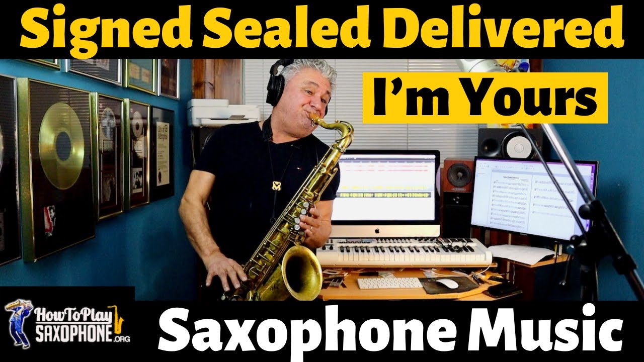 Signed Sealed Delivered - Sax Cover - Saxophone Music with Custom ...