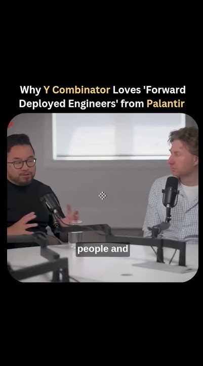 Why Y Combinator Loves 'Forward Deployed Engineers' from Palantir #founder #entrepreneur # ...