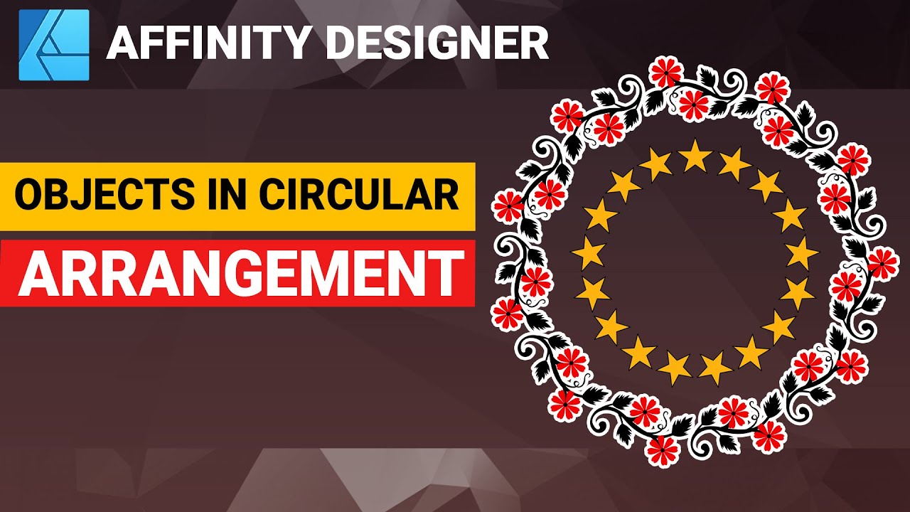 Affinity Designer | Arranging Objects in a Circle - YouTube