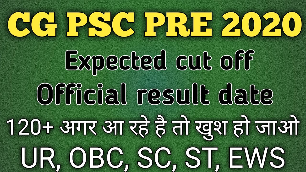 cgpsc pre expected cut off 2019 | cgpsc pre cut off 2020 | cgpsc pre ...