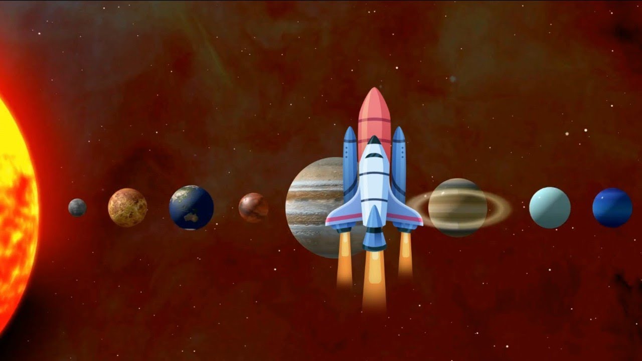 The Solar System I Rocket Launch and Traveling the Space I A Learning ...