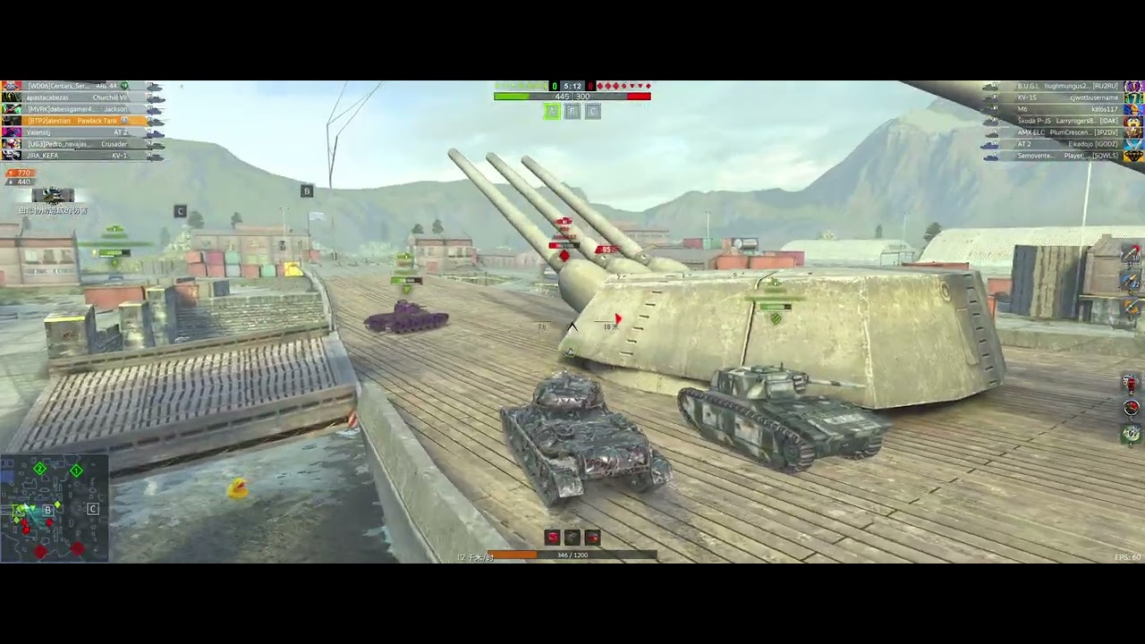 WOT Blitz tier 6 USA premium HT Pawlack Tank my game replay 坦克世界：闪击战（战车 ...