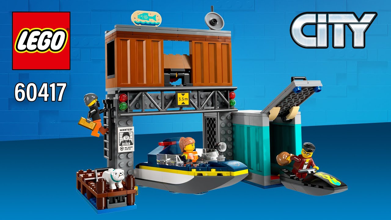 LEGO City Police Speedboat and Crooks' Hideout (60417)[311 pcs ...