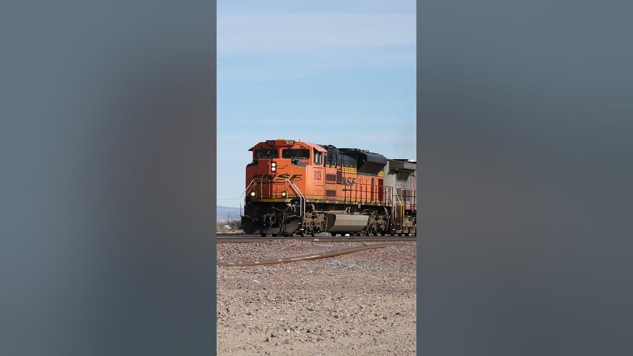 RAILFANNING SHORTS BNSF 9129 WB MP 737 NEEDLES SUB 12-10-2023 #freighttrain #railway #railroad ...