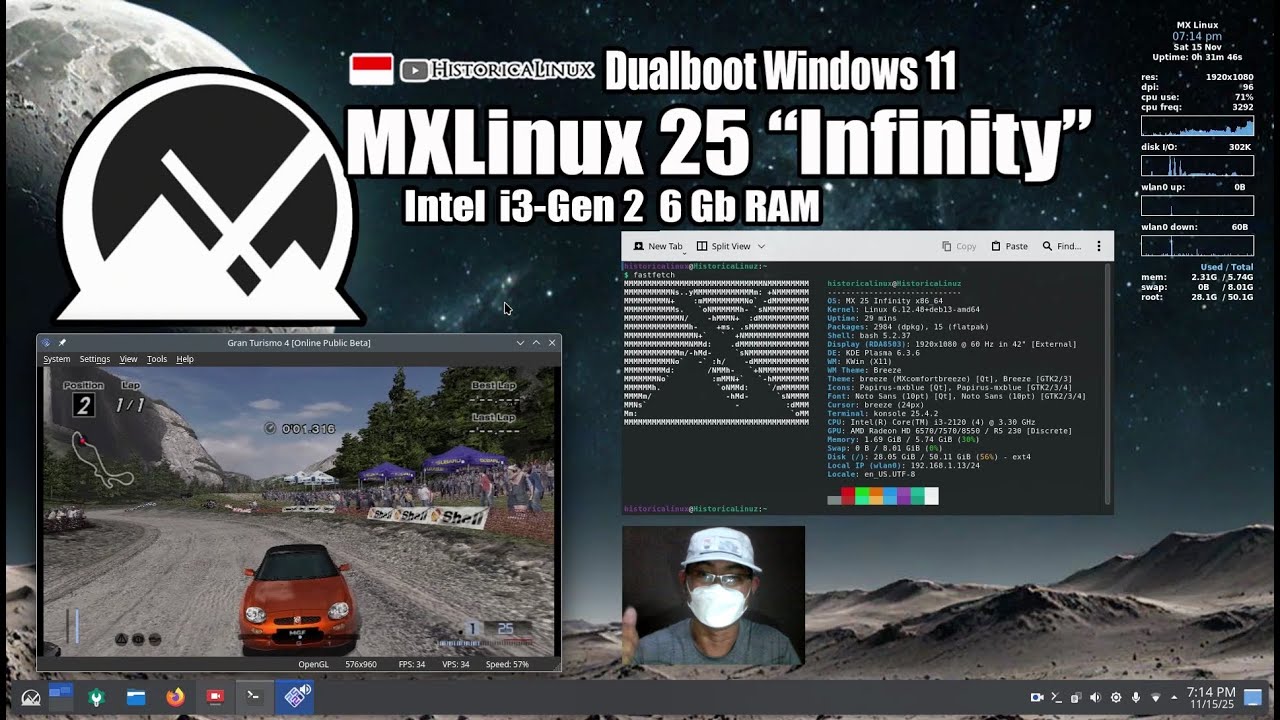 Yuk Install MXLinux 25 "Infinity" Distro Linux Ringan Dual Boot Windows 11 - YouTube