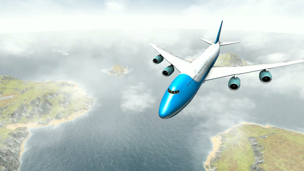 Jumbo Jet Flight Simulator Gameplay Walkthrough #4 Landing Boeing 747 ...