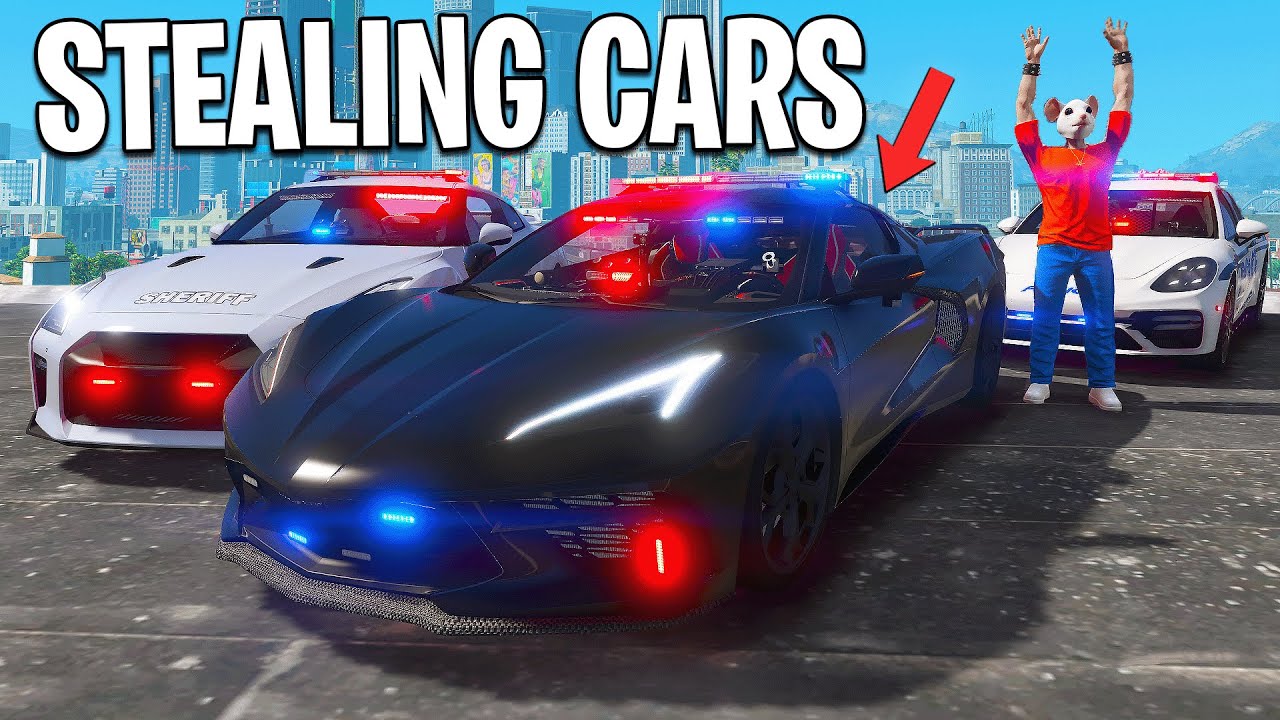 Stealing Expensive Cop Cars in GTA 5 RP - YouTube