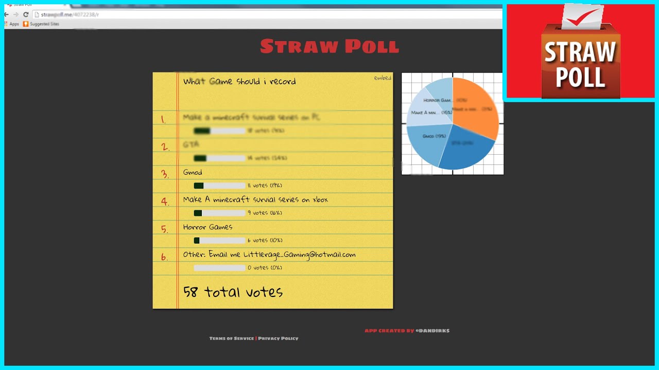 Strawpoll results!!! - YouTube