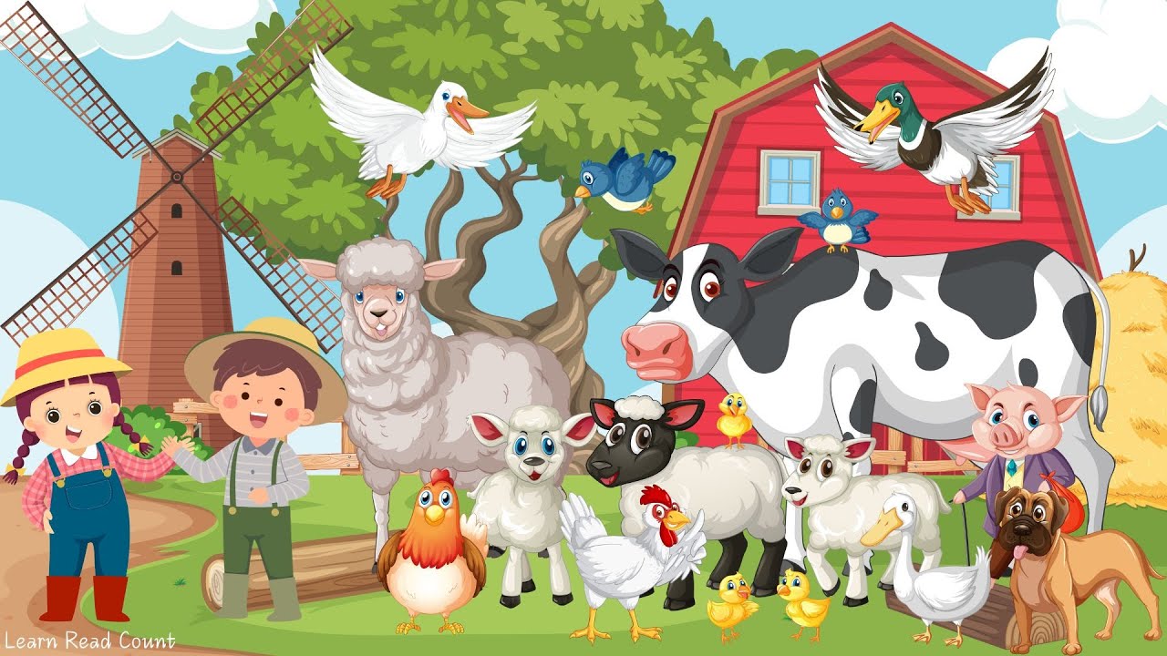 Let's explore farm animals in English #fun - YouTube