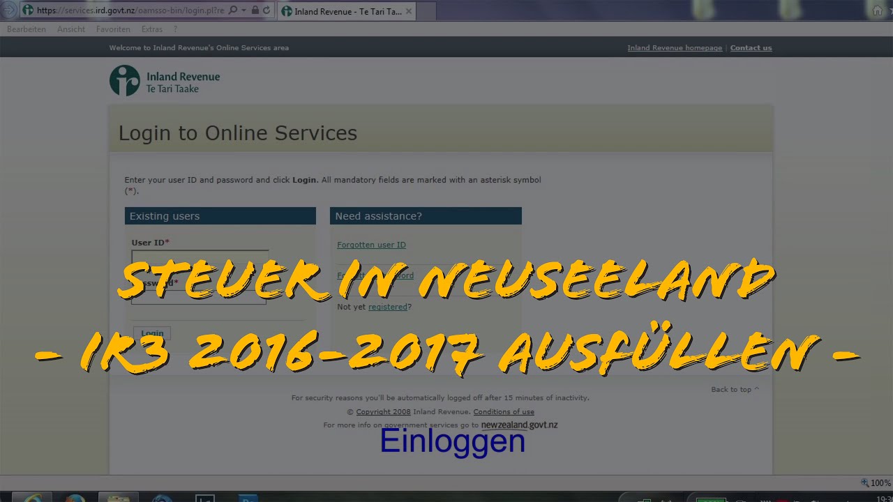 IR3 für Neuseeland Steuer 2016 bis 2017 ausfüllen - projekt-neuseeland ...