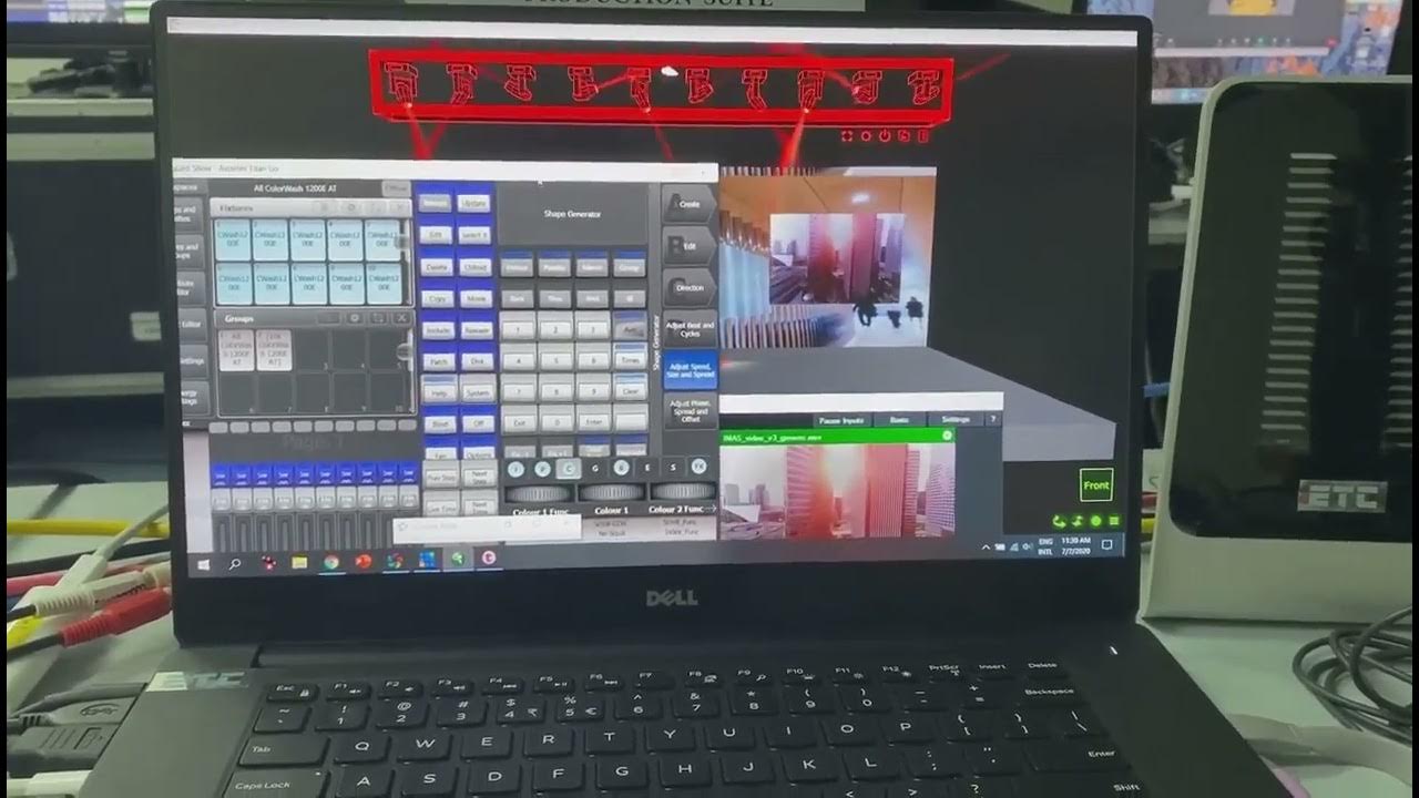 Capture visualiser, vMix and Avolites titan testing - YouTube