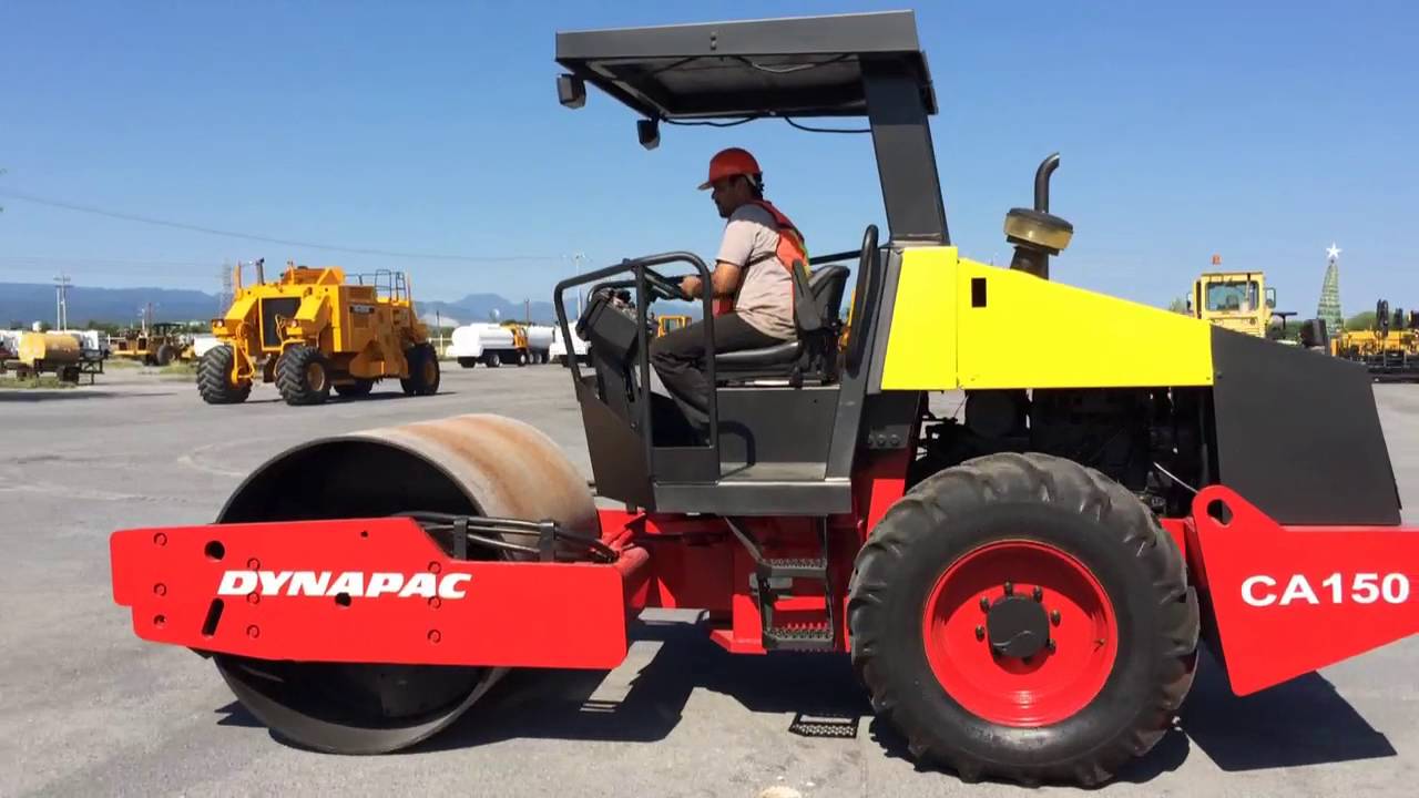COMPACTADOR VIBRATORIO LISO DYNAPAC CA150PD - YouTube