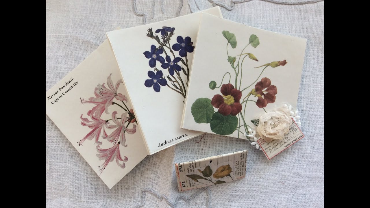 Tutorial: Step-by-step process for mini tri-fold journals - Pt. 4 - YouTube