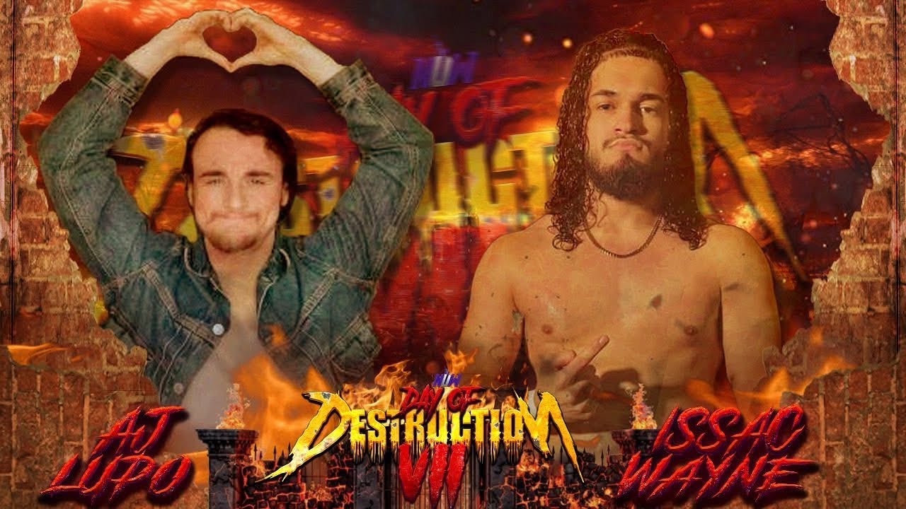 NUW Day of Destruction AJ lupo vs Issac Wayne(read the description ...