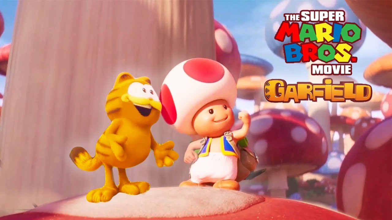 Garfield in Mushroom Kingdom | Super Mario Bros Movie But its Garfield ...