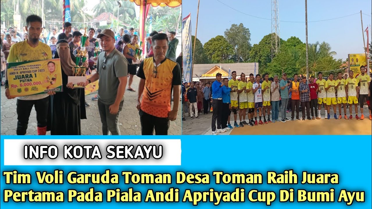 Tim Voli Garuda Toman Raih Juara Pertama Turnamen Di Bumi Ayu - YouTube