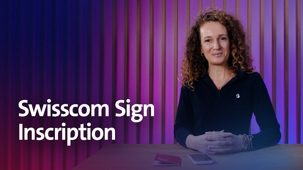 Inscription à Swisscom Sign - Swisscom Help - YouTube